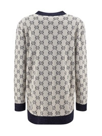 Gucci Gg Cotton Jacquard Cardigan
