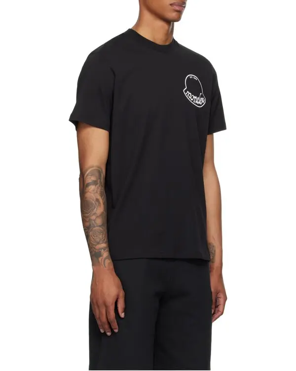 Moncler Logo-printed Crewneck T-shirt - Black