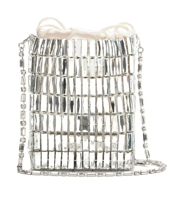 SELF-PORTRAIT Embellished Drawstring Mini Bag