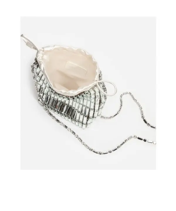 SELF-PORTRAIT Embellished Drawstring Mini Bag