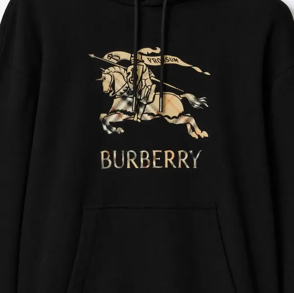 Burberry Ekd Ombré Hoodie With Printed Logo