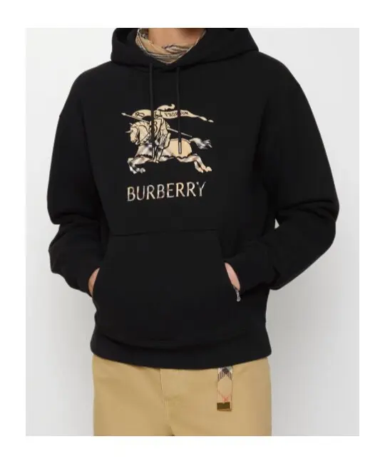 Burberry Ekd Ombré Hoodie With Printed Logo