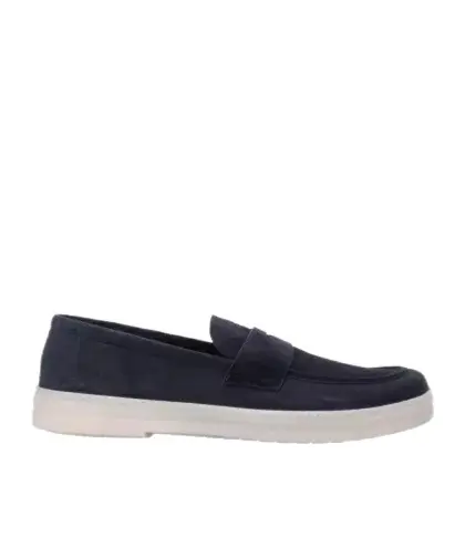 Prada Logo Detailed Loafers - Blue