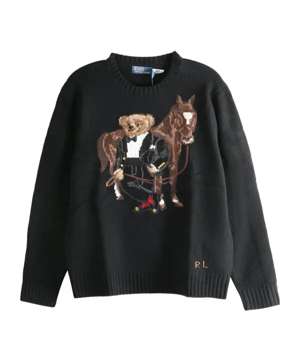 Polo Ralph Lauren Polo Bear And Horse Intarsia Knit Jumper