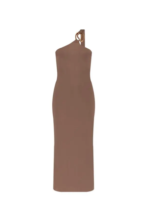 Cult Gaia Asymmetrical One-shoulder Midi Dress