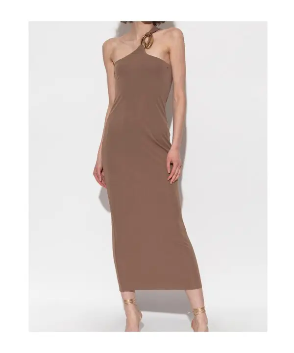 Cult Gaia Asymmetrical One-shoulder Midi Dress