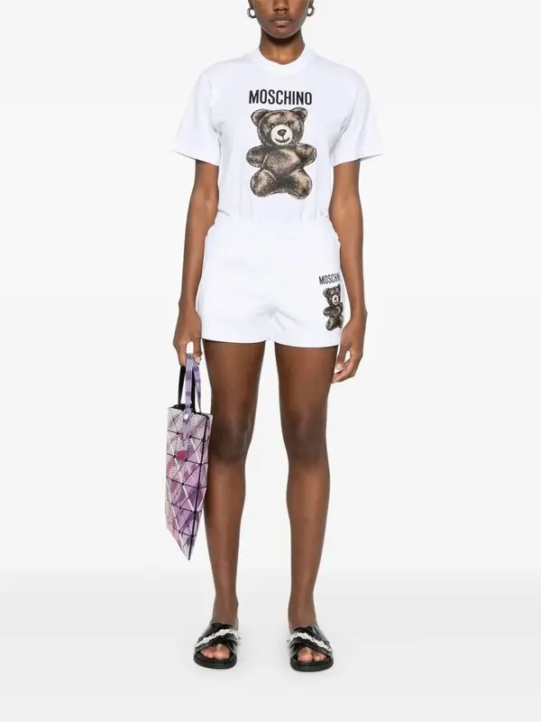 Moschino Teddy Bear Print Crewneck T-shirt - White