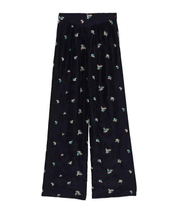 FORTE_FORTE Floral Trousers - Blue
