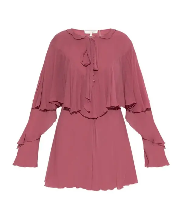 LoveShackFancy Liraine Tiered Mini Dress