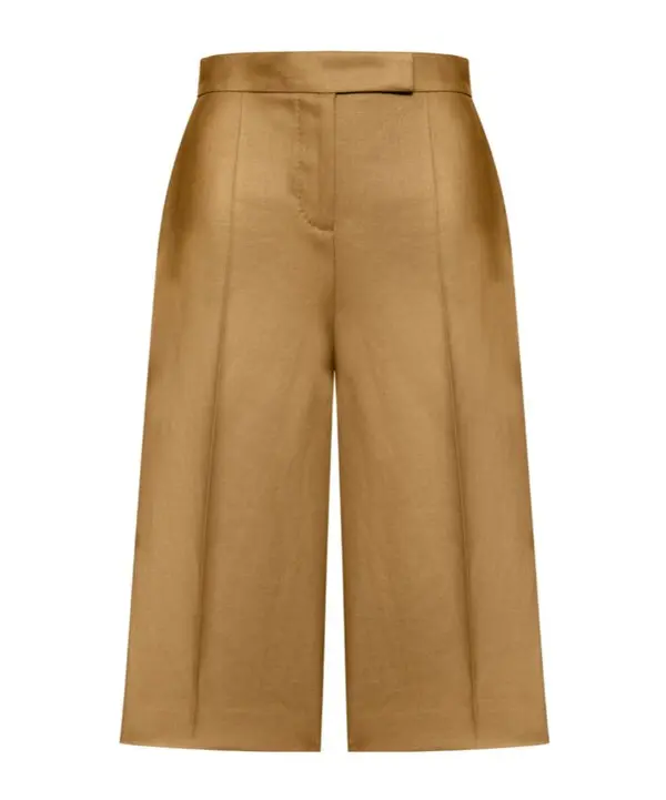Max Mara Wide Leg Shorts - Brown