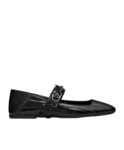 Valentino Garavani Ballerinas With Floral Appliqu - Black