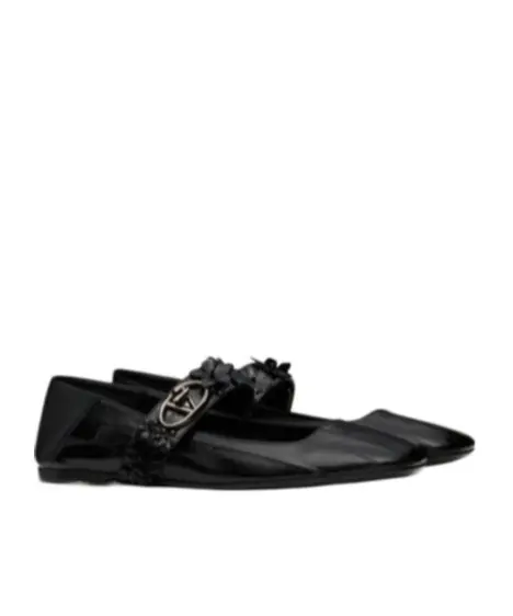 Valentino Garavani Ballerinas With Floral Appliqu