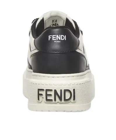 Fendi Low-top Sneakers With Ff Decal - Black