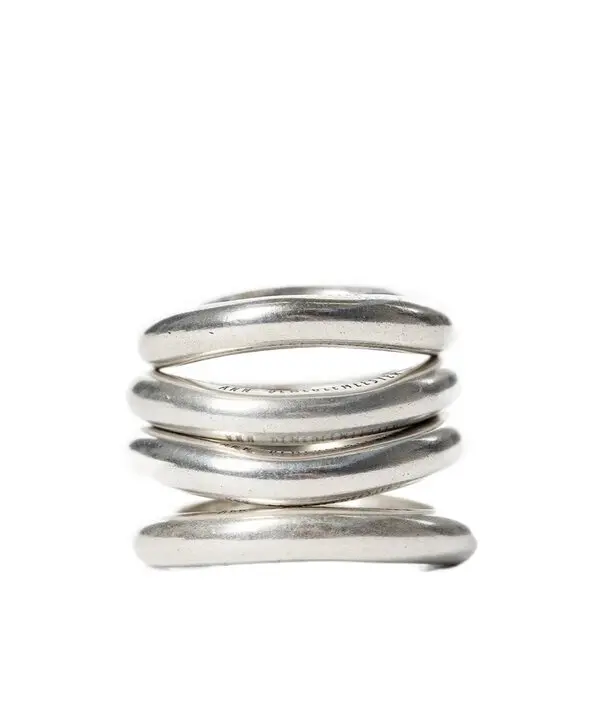 ANN DEMEULEMEESTER Herta Ring Set - White