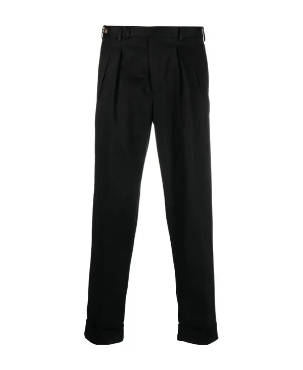 PT TORINO High-waisted Tailored Pants - Black