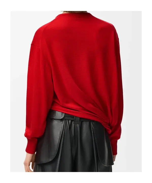 Loewe Asymmetrical Knitted Jumper