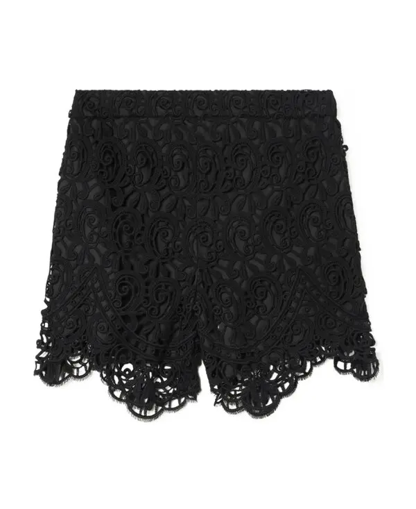 Burberry Lace-detailed Shorts - Black