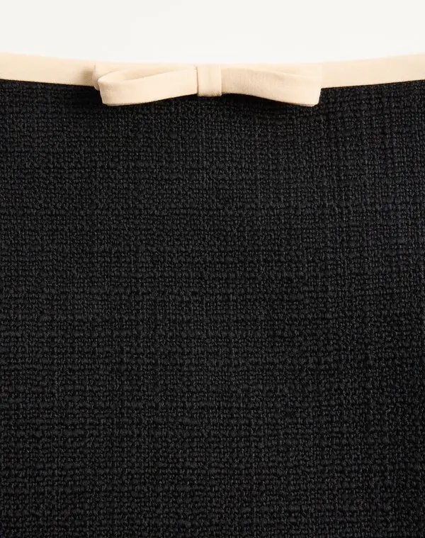 Valentino Garavani Crepe Couture Bow Detailed Mini Skirt