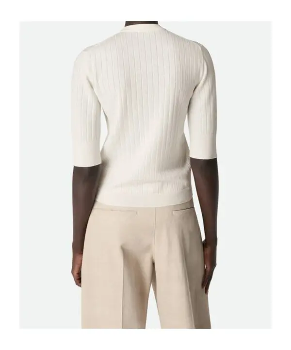 Bottega Veneta Knitted Short-sleeve Top