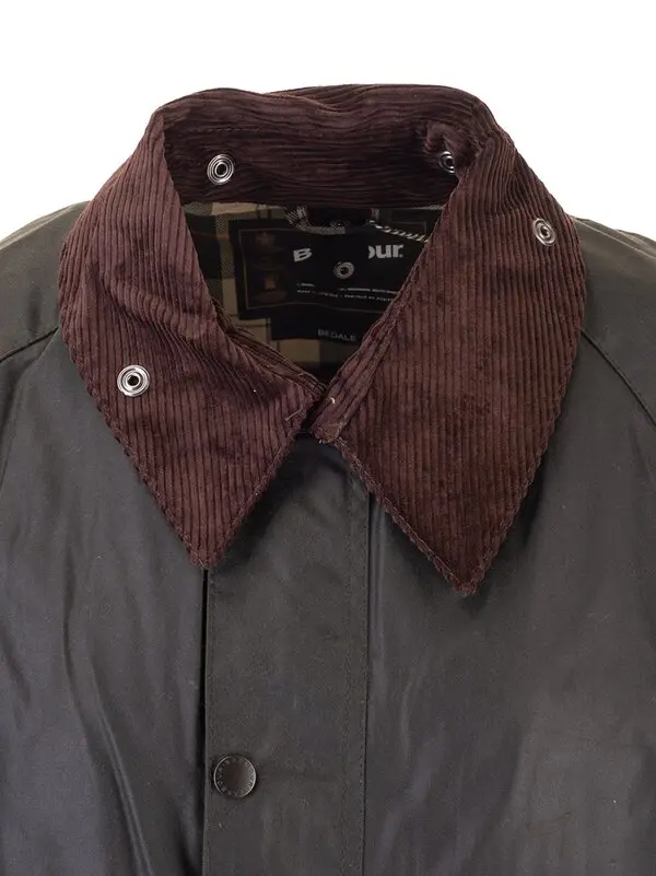 Barbour Waxed Collar Detail Coat