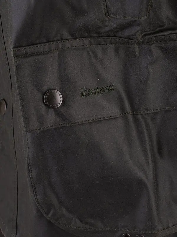 Barbour Waxed Collar Detail Coat