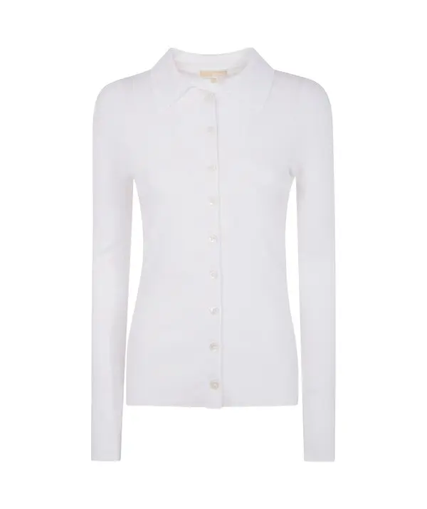 Michael Kors Ribbed Button-up Cardigan - No