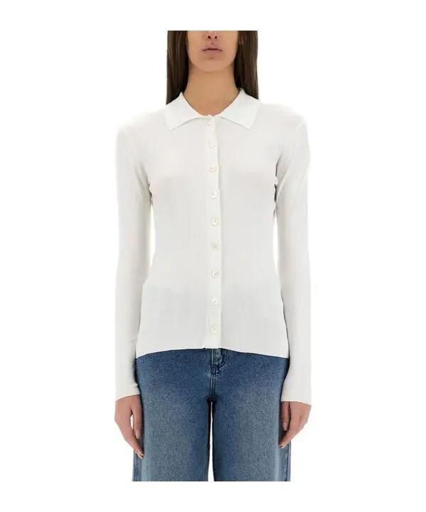 Michael Kors Ribbed Button-up Cardigan - No