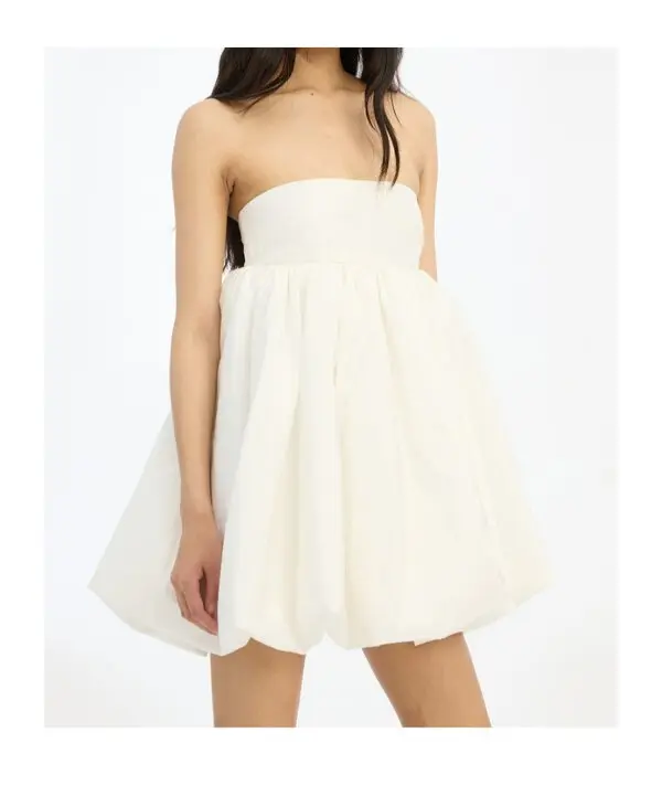 ROTATE BY BIRGER CHRISTENSEN Satin Mini Bubble Dress