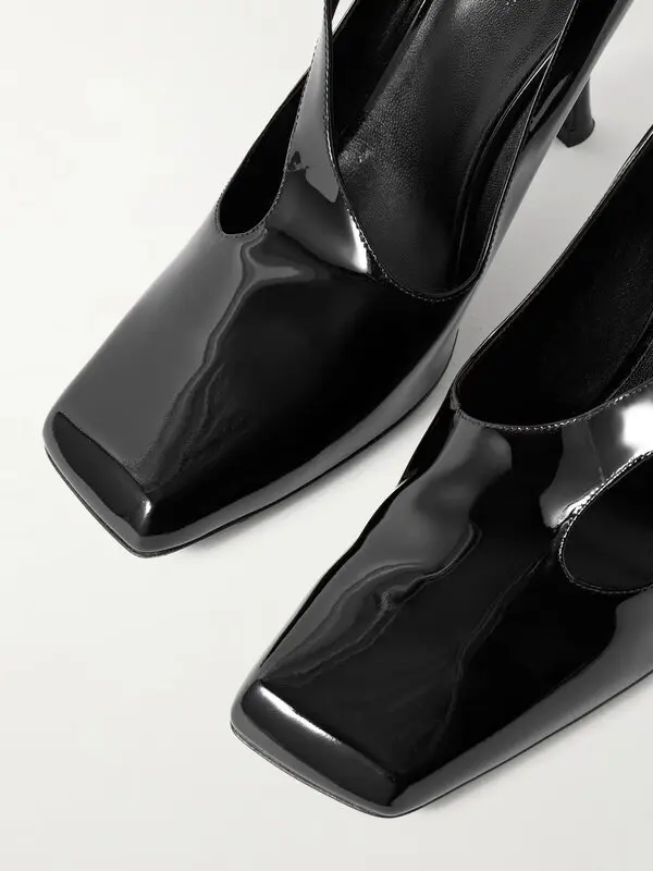Khaite Square-toe High Heel Pumps With Side Cut-outs