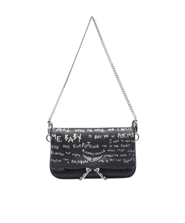 Zadig&Voltaire Graffiti Chain Shoulder Bag