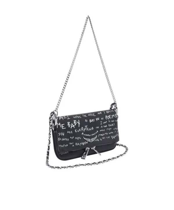 Zadig&Voltaire Graffiti Chain Shoulder Bag