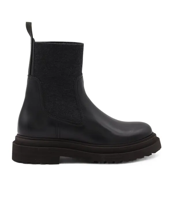 Brunello Cucinelli Precious Loop Detail Ankle Boots