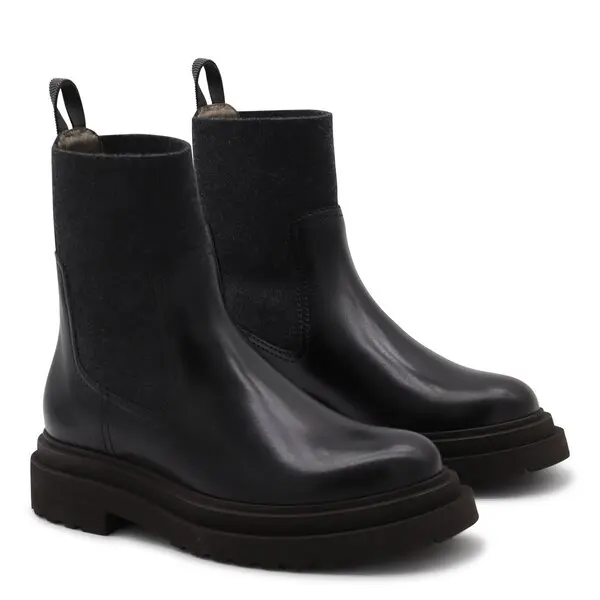 Brunello Cucinelli Precious Loop Detail Ankle Boots