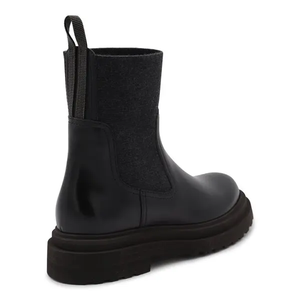 Brunello Cucinelli Precious Loop Detail Ankle Boots