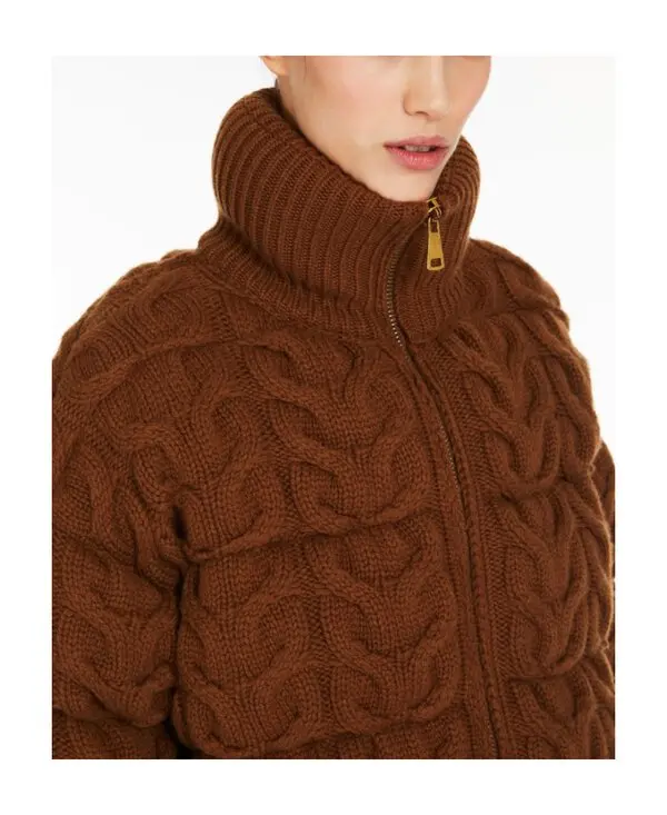 Max Mara Chunky Knit Padded Coat