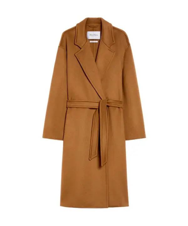 Max Mara Melinda Belted Long-sleeved Coat - Brown