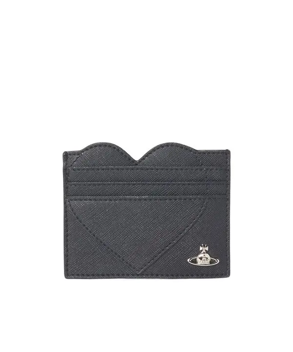 VIVIENNE WESTWOOD Heart-shaped Card Holder - Black