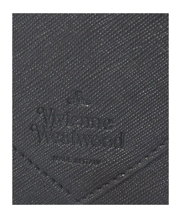 VIVIENNE WESTWOOD Heart Logo Card Holder Wallet - Black