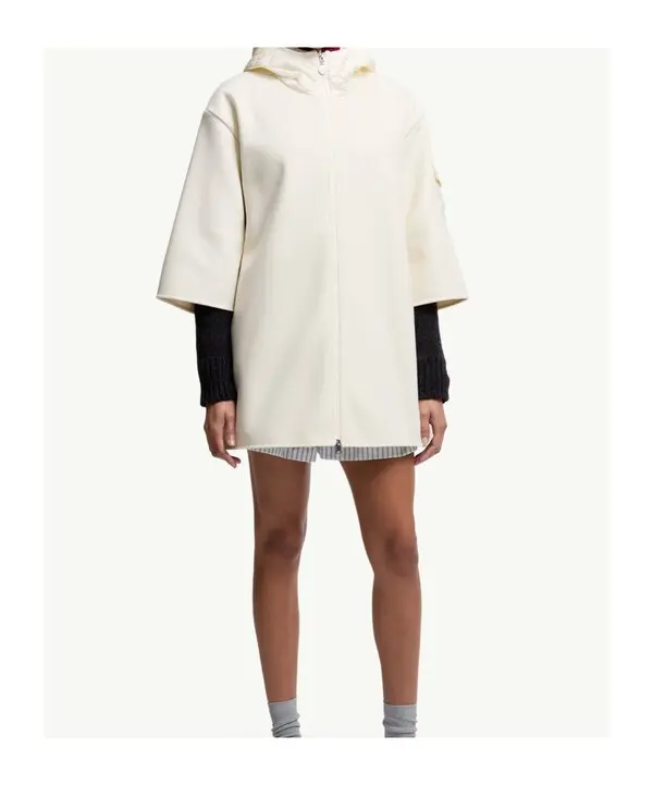 Moncler Poczno Zip-up Cape - White