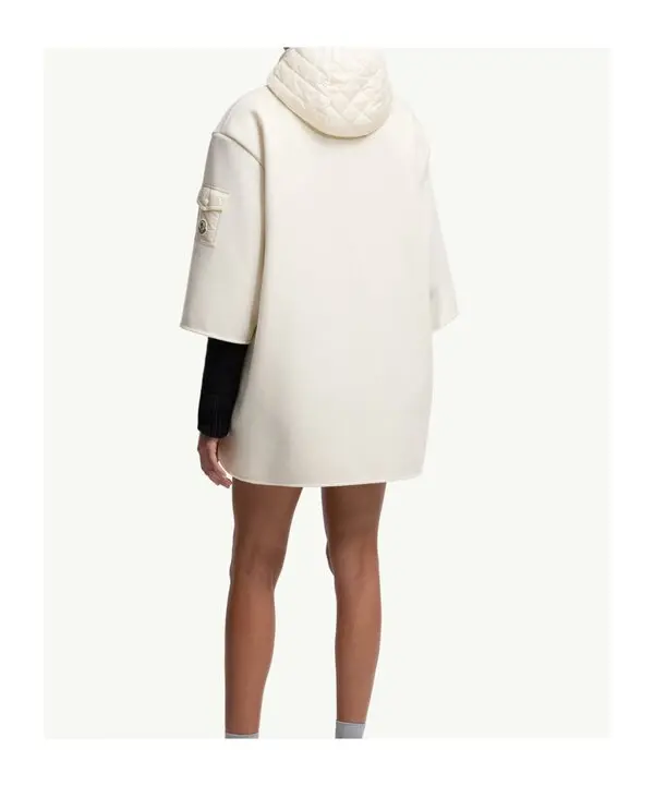 Moncler Poczno Zip-up Cape - White
