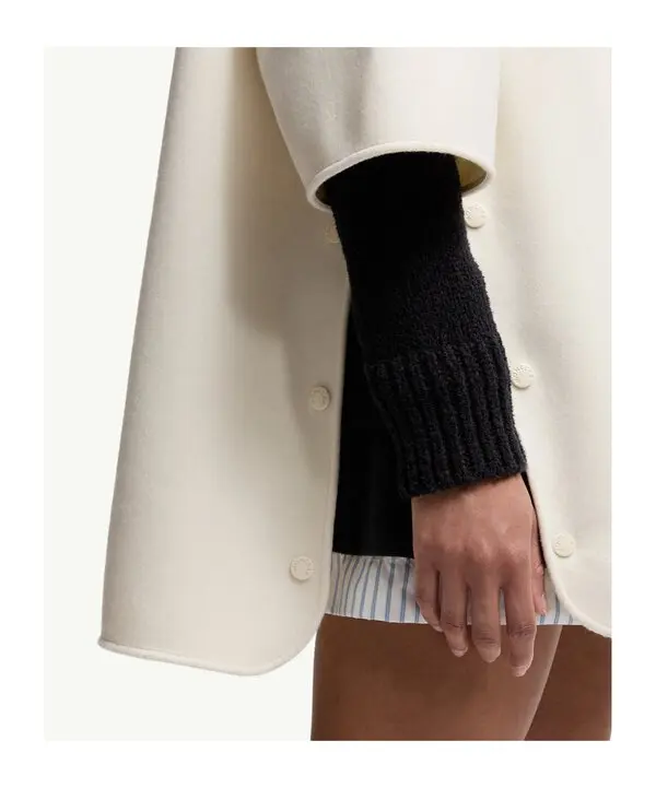 Moncler Poczno Zip-up Cape - White