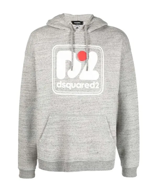 Dsquared2 Logo Printed Drawstring Hoodie