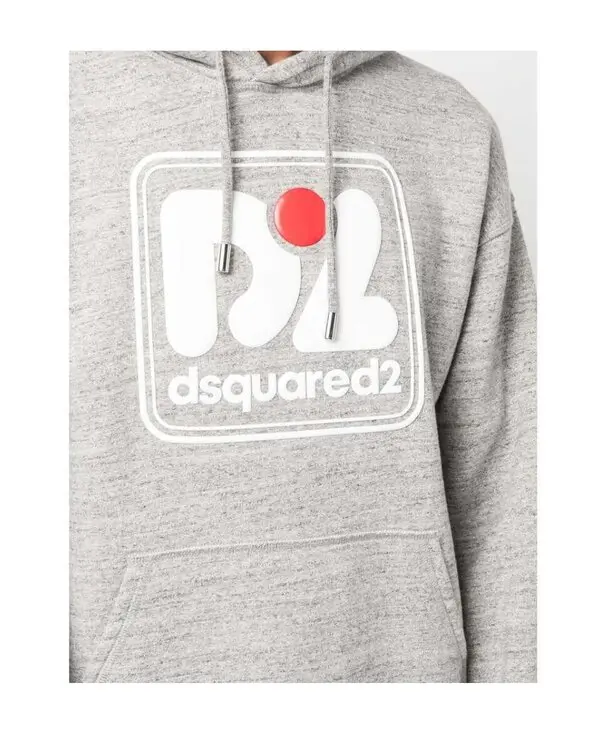 Dsquared2 Logo Printed Drawstring Hoodie