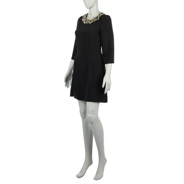 Dolce & Gabbana Embellished Round Neck Dress