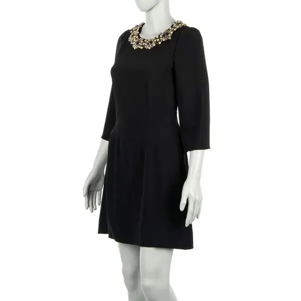 Dolce & Gabbana Embellished Round Neck Dress