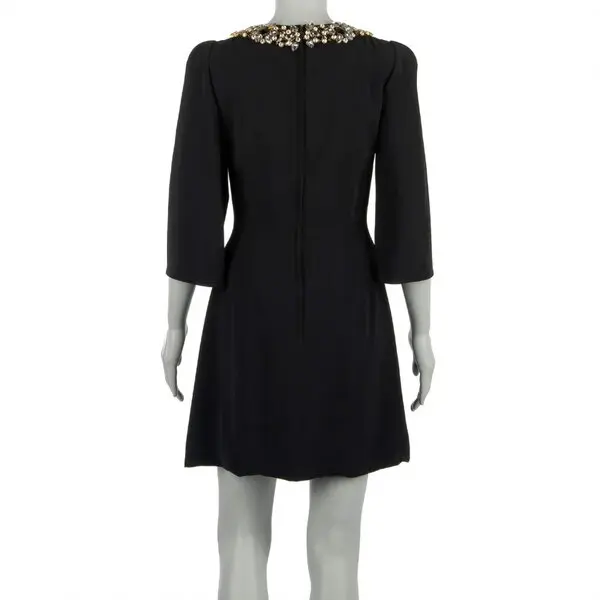 Dolce & Gabbana Embellished Round Neck Dress