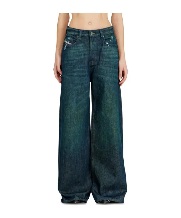 DIESEL® 1996 D-sire-cl Wide-leg Jeans - Dark Blue