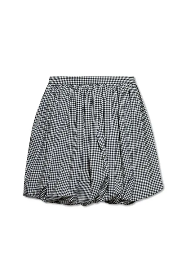 Marni Plaid Bubble Skirt - Gray
