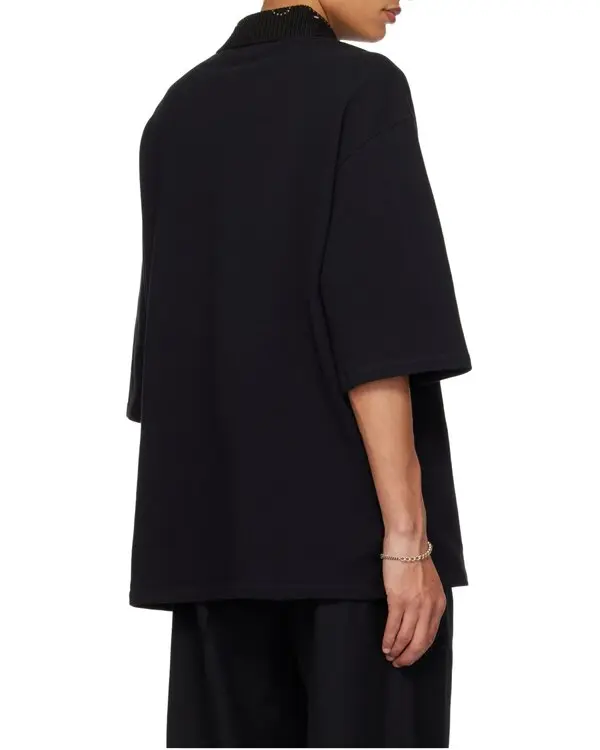 Amiri Embellished Oversized Polo Shirt