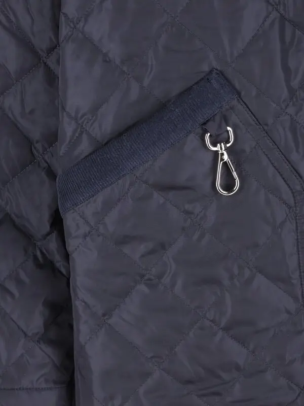 Prada Re-nylon Quilted Jacket With Enamel Triangle Logo